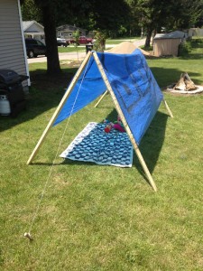 How to make a simple tent with a tarp - Handy Father, LLC