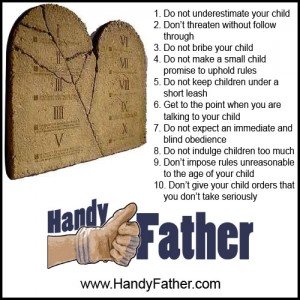 10 commandments for parents - Handy Father, LLC